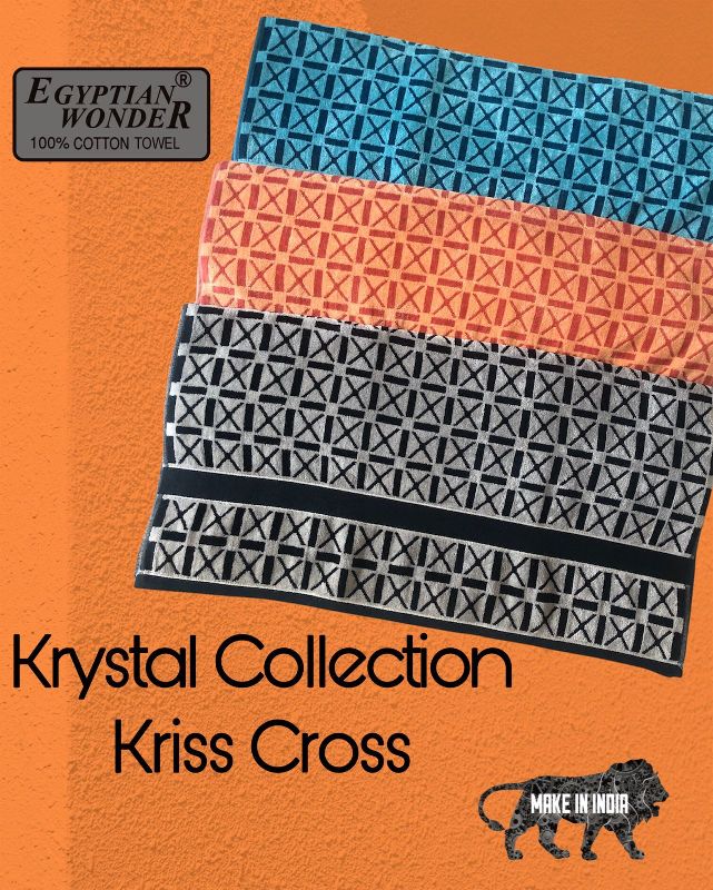 Cotton Krystal collection towels, Feature : Easily Washable, Pattern ...