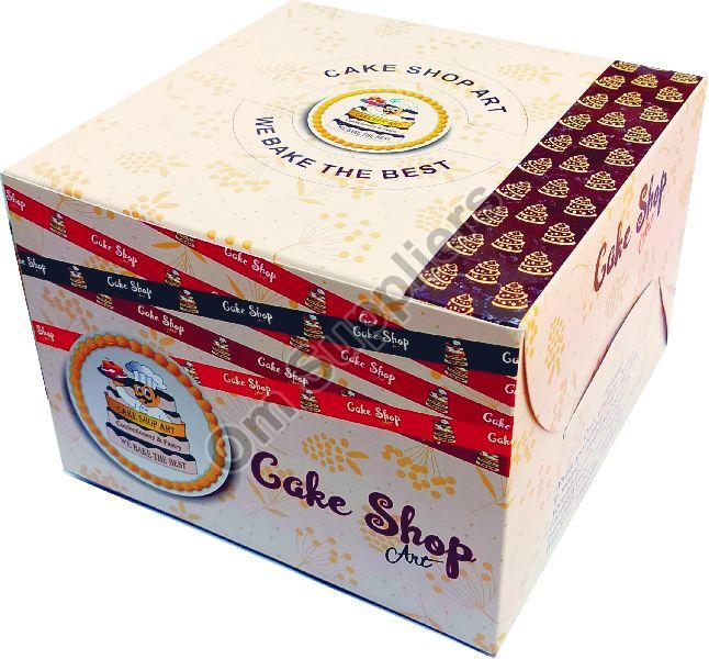 Square Paper 1 Kg Cake Box, for Industrial, Size : Multisize at Best ...