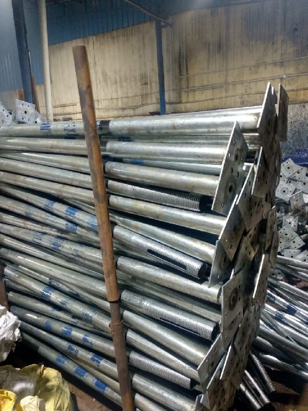Round Polished Scaffolding Galvanized Iron Prop, for Construction ...