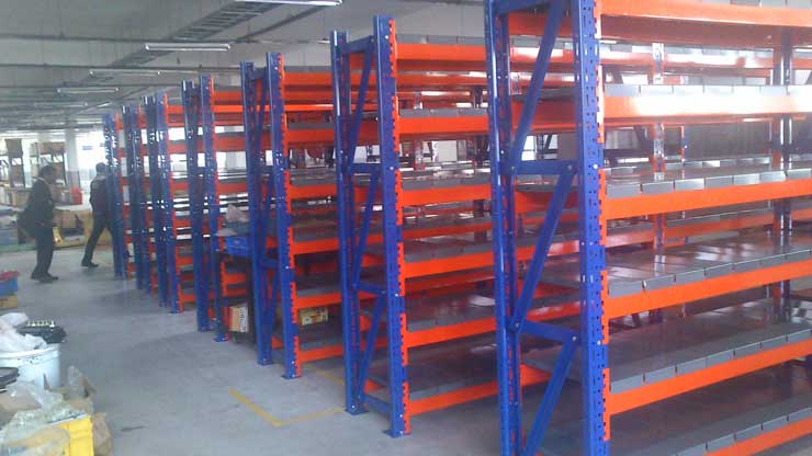 Industrial Long Span Rack, Shape : Rectangular - PRK Steel Products Pvt ...