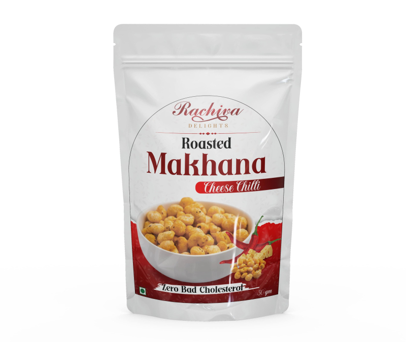 Cheese Chilli Roasted Makhana, Taste : Spicy, Certification : FSSAI ...