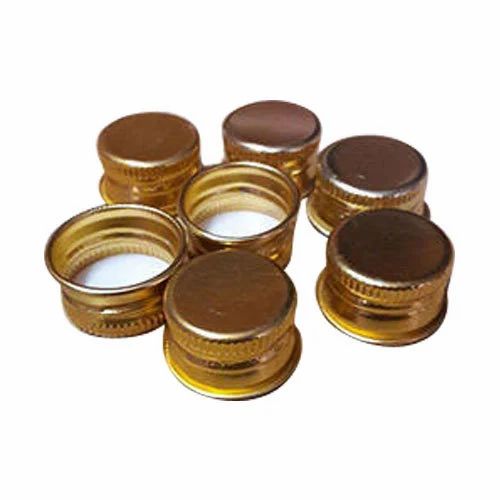 Round Aluminum Ropp Caps, Pattern : Plain, Color : Golden - Integrity ...