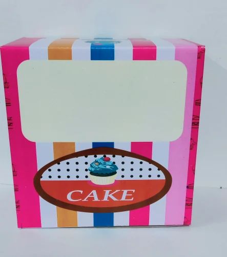 Square Paper Custom Cake Box, Pattern : Printed, Color : Mulit Colour ...