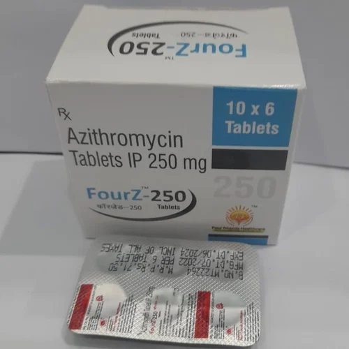 Azithromycin Tablets IP 250mg, Color : Light Red at Rs 715 / Box in ...