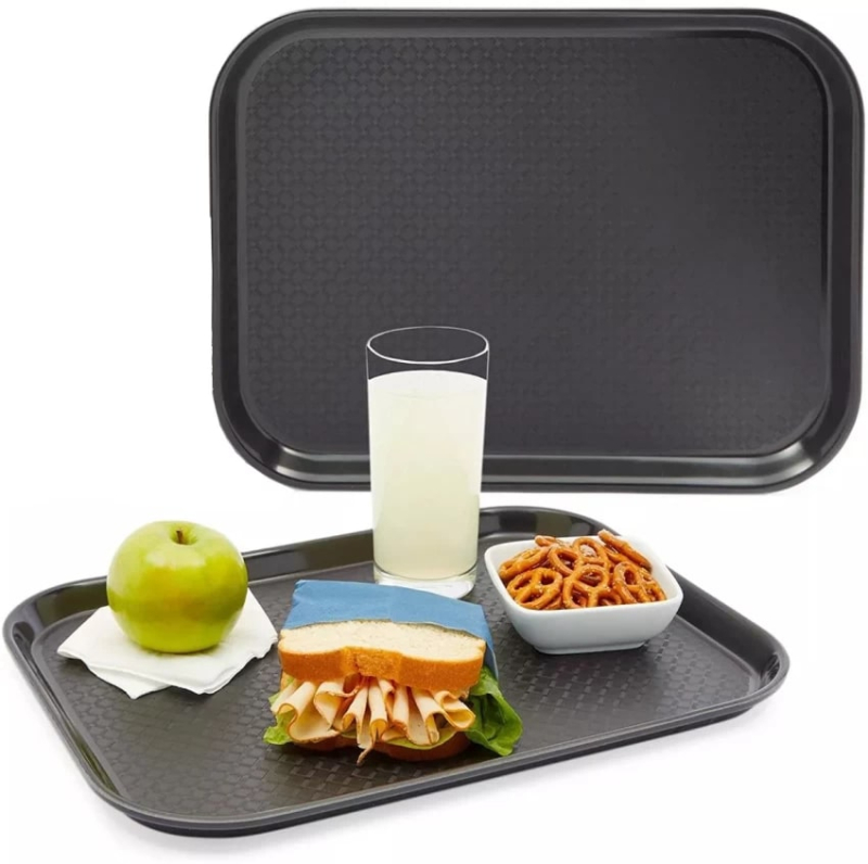 Square Plastic Food Trays, for Homes, Hotels, Restaurants, Size ...
