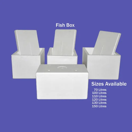 White Fish Box, Capacity : 150 Litres, Shape : Rectangular at Rs 100 ...