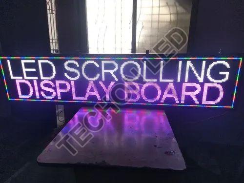 Rectangular LED Scrolling Display Board at Rs 1,500 / Piece in Ludhiana | TECHONLED (A UNIT OF ...