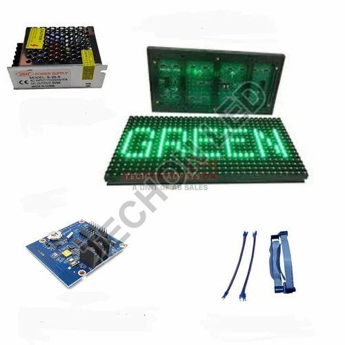 Rectangular Scrolling P10 Green LED Display Board, for Advertising at ...