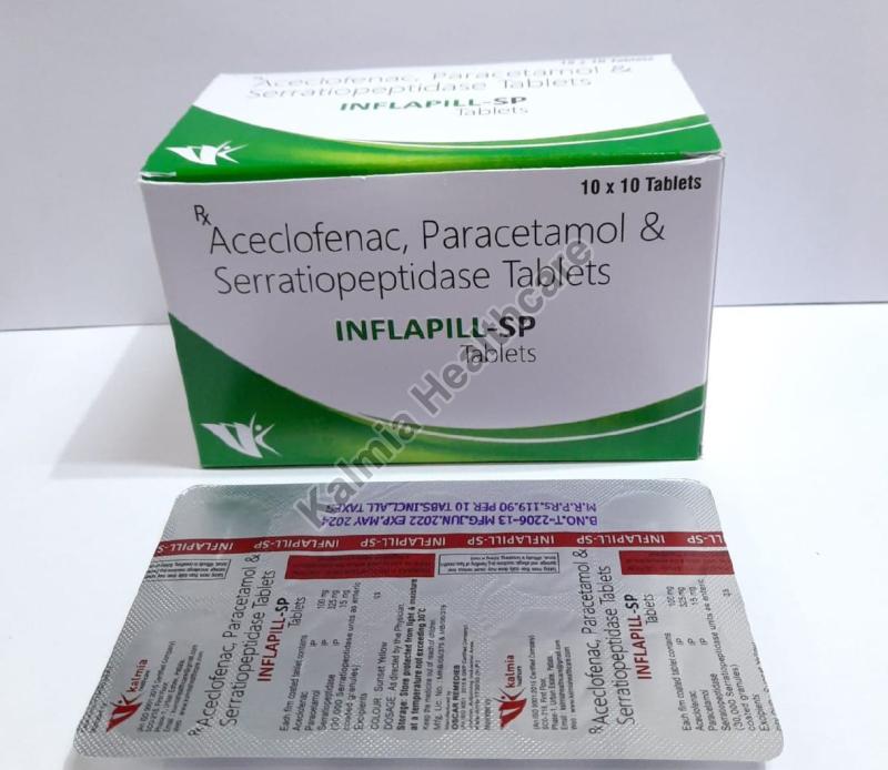 Inflapill-SP Tablets, Medicine Type : Allopathic, Color : White at Rs ...