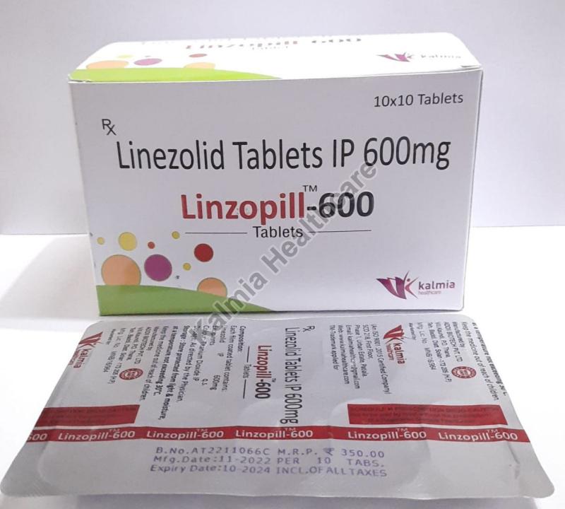 Linzopill-600 Tablets, Medicine Type : Allopathic, Color : White ...