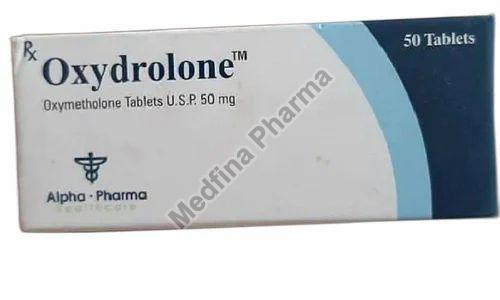Oxydrolone Oxymetholone 50mg Tablet, for Muscle Building, Packaging Type : Box at Rs 2,500 / Box ...