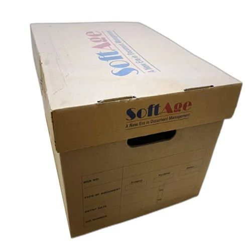 Rectangular 2 Ply Flexo Printed Corrugated Box For Textiles Size