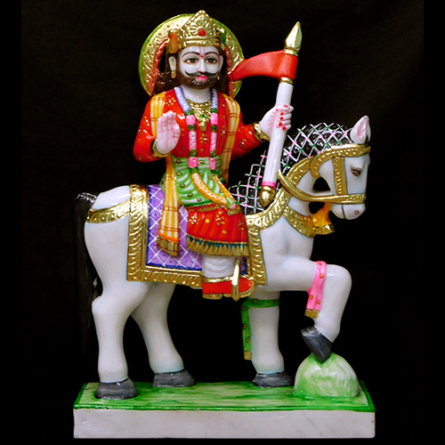 Baba Ram Dev Marble Statue, for Shiny, Dust Resistance, Pattern ...