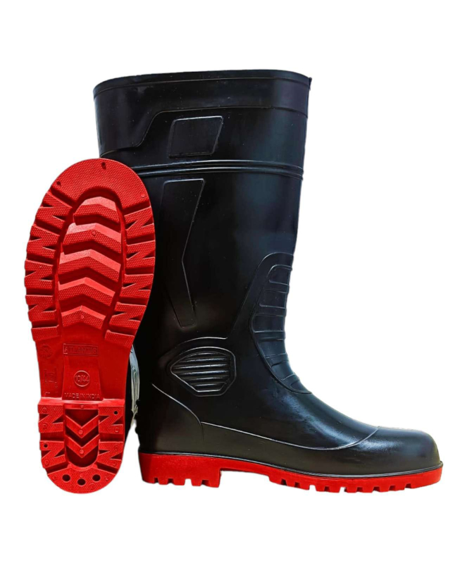 Pvc Safety Gumboot 15 Inch Steel Toe Black at Rs 225 / Pair in Gurugram ...