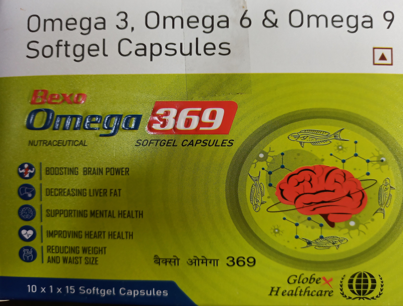BEXO OMEGA 369 SOFT GEL CAP, for Hospital, Clinical, Personal ...