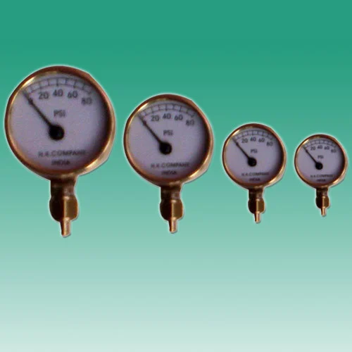 NPT Aluminium Mini Pressure Gauge, for Calibration, Display Type ...