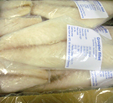 Frozen Grouper Snapper Skinless Fillets, for Cooking., Food, Human ...