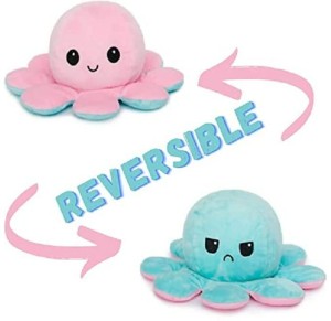 Reversible Octopus Plush Stuffed Toy, for Baby Playing, Feature ...