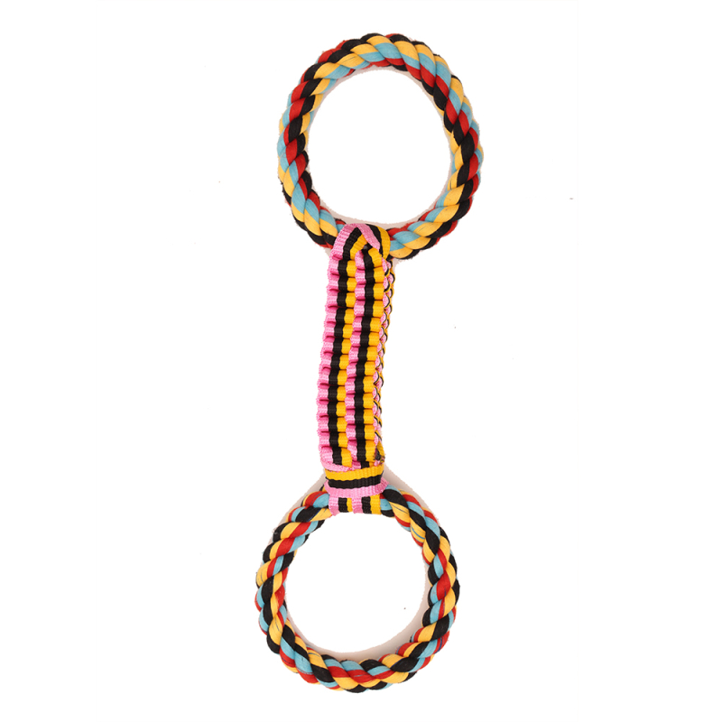 Ring Tug Dog Rope Toy, for Pets Playing, Feature : Attractive Look ...