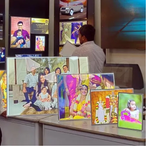 Slim Led Photo Frame, Color : Acrylic White at Rs 6,500 / Piece in ...