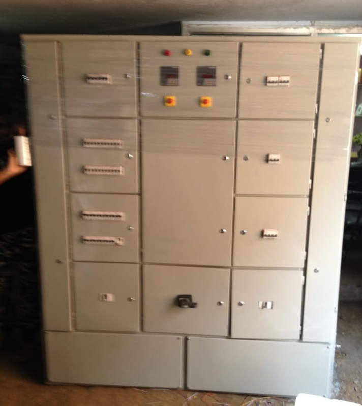 White 25k.w. Mild Steel Electrical Control Panels, Voltage : 440V ...