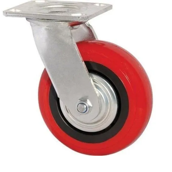 Red PU Caster Wheel, Wheel Size : 4 inch at Rs 650 / Piece in Ahmedabad ...