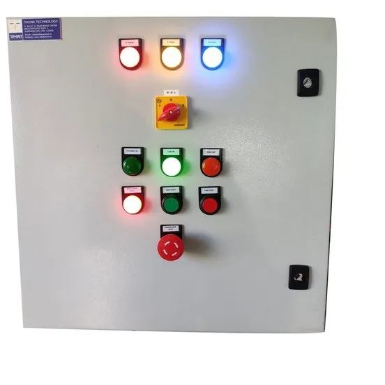 Three Phase 9kW Mild Steel PLC Control Panel, Display Type : LED ...