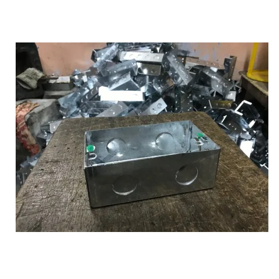 Rectangular Galvanized Iron (GI) Module Switch Box, Color : White at Rs ...