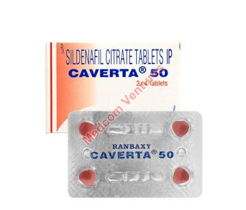 Caverta 50 Tablets at Rs 150 / Strip in Mumbai | Medcom Ventures