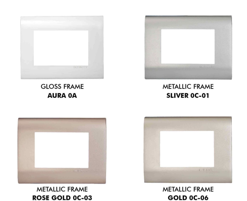 Polycarbonate Infinity Switch Mounting Frames, Feature : Easy To Fit ...