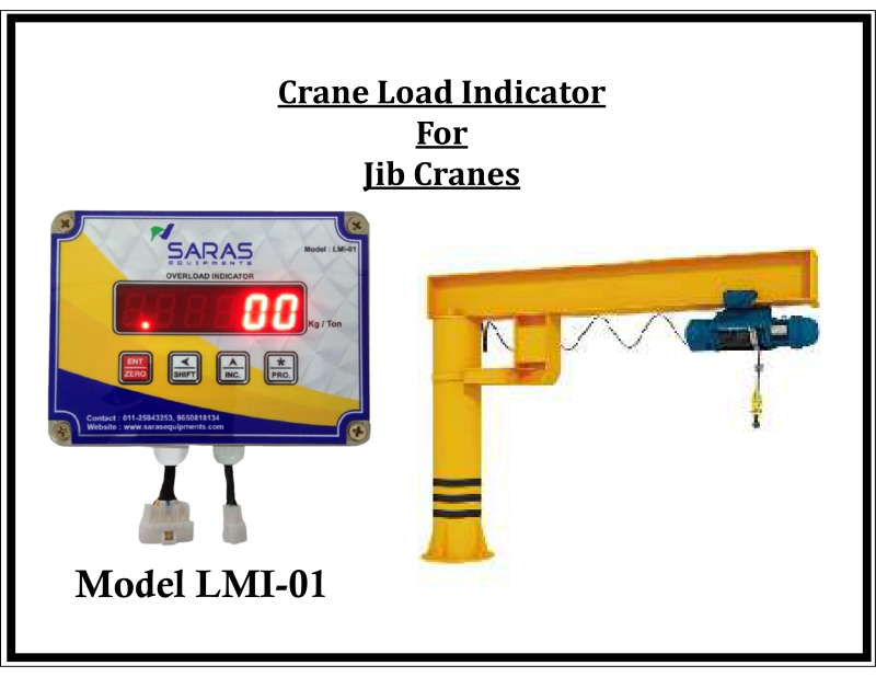 Saras Blue MS jib crane load indicator, for Industrial, Certification ...