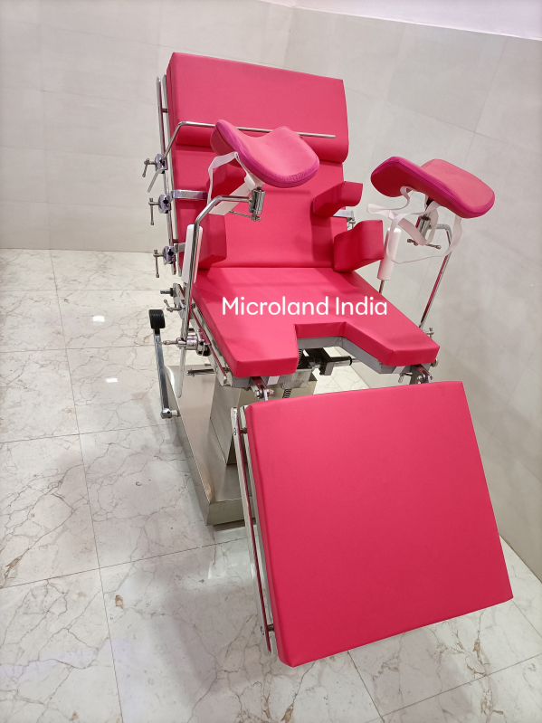 Pink Rectangular Polished Stainless steel Gynae ot table, for Operating ...