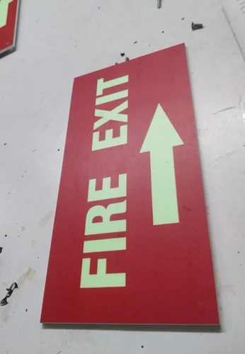 Rectangular Acrylic Fire Safety Sign, Color : Red at Rs 150 / Piece in ...