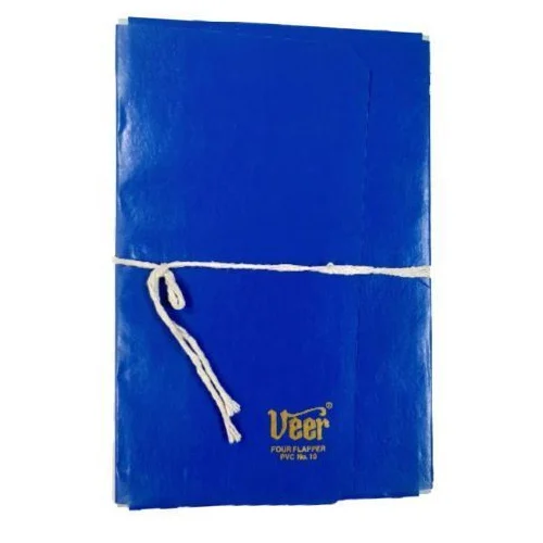 PVC Four Flapper File, Pattern : Plain, Color : Blue at Rs 22 / Piece ...