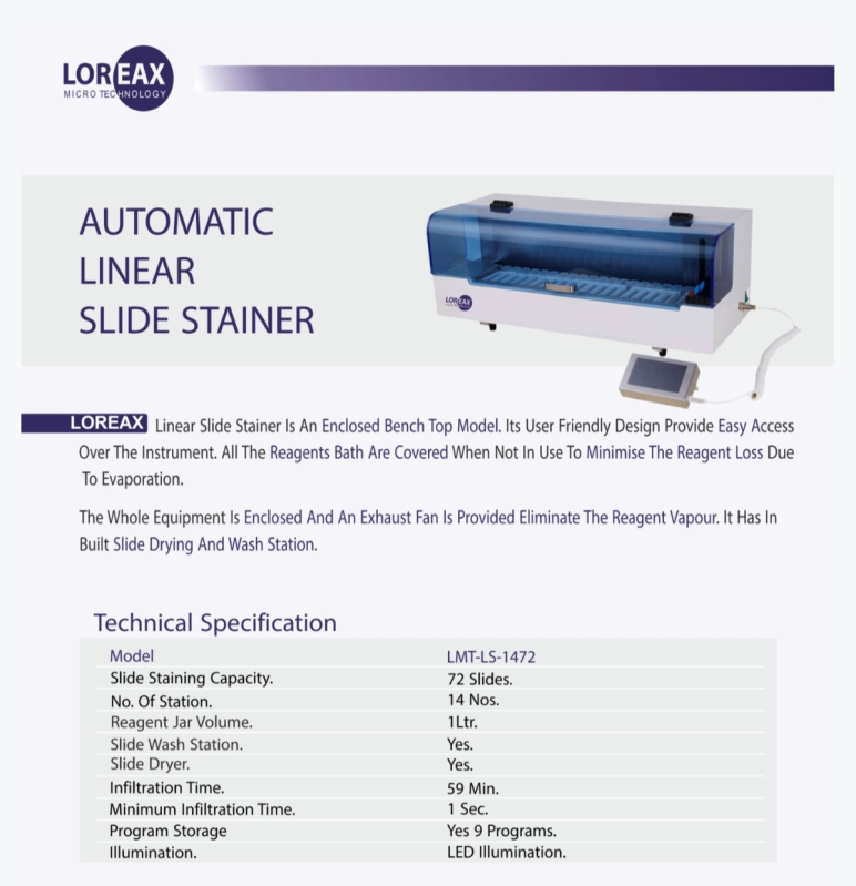 Automated Slide Staining Machine, Color : Light White at Best Price in ...