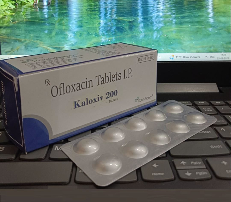 Kaloxiv Ofloxacin 200mg Tablets, Medicine Type : Allopathic, Packaging ...