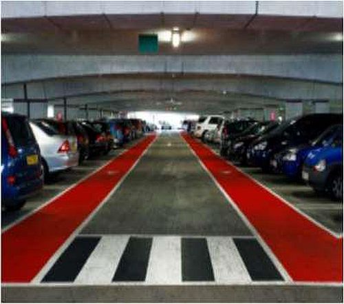 Red Parking Bay Line Marking Epoxy, for Floor Use, Feature : Accurate ...
