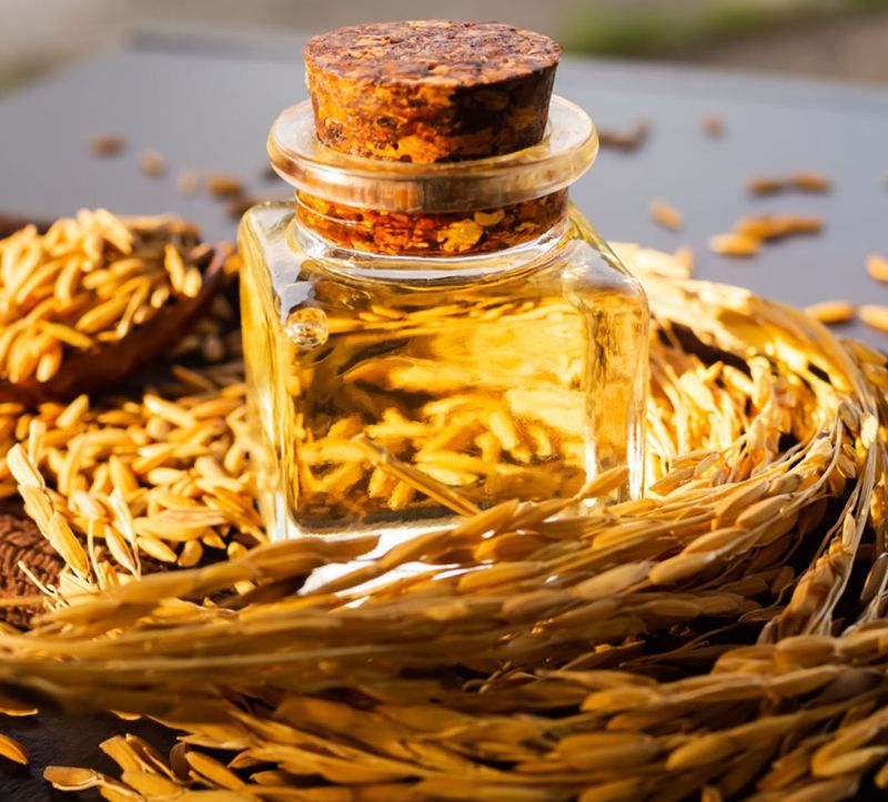 Organic Rice Bran Oil, for Snacks, Food, Cooking, Feature : Low ...