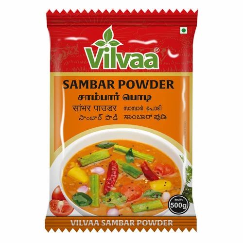500g Vilvaa Sambar Masala Powder, for Cooking, Spices, Packaging Type ...