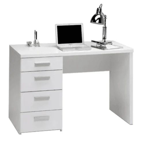 Polished Plywood White Computer Table, Feature : Termite Proof, High ...