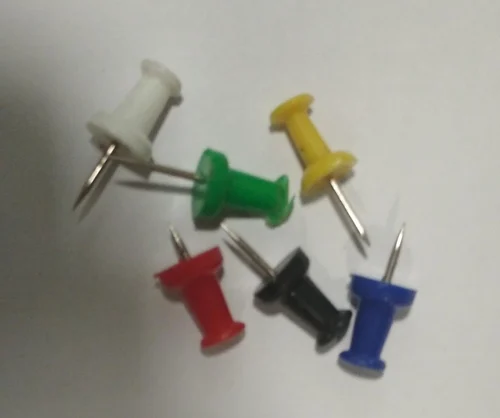 Green Plastic Steel Push Pins, Size : 28 mm, 32 mm, 35 mm at Best Price ...