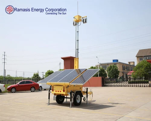 LED Mobile Solar Light Towers at Rs 4.50 Lakh / Piece in Bhopal ...