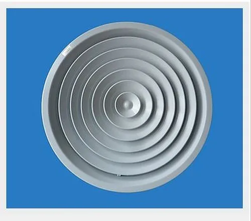 White Circular/Round Aluminium Round Ceiling Diffuser, for Commercial ...