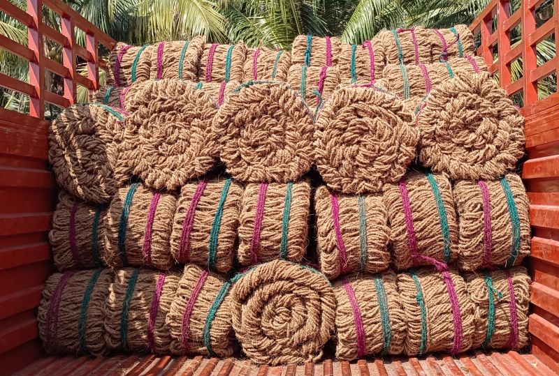 Double Twist Coir Ropes, Technics : Machine Made, Pattern : Plain ...
