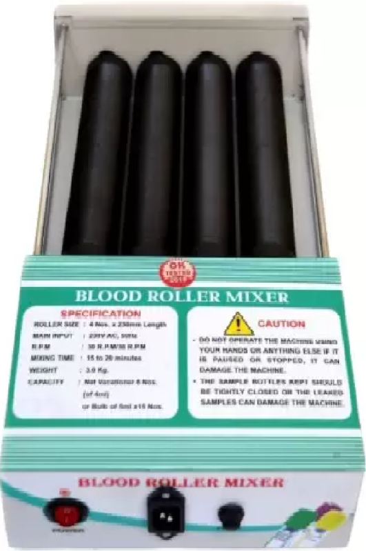 Sky Blue Automatic Electric blood roller mixer, Certification : ISO ...