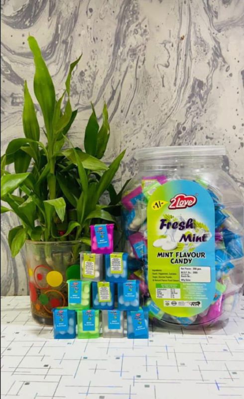 Green Round 2 Love Fresh Mint Candy, Taste : Salty, Sour, Sweet ...