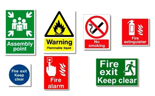 4 color Square PVC Fire Safety Signage at Rs 120 / Piece in Prayagraj ...