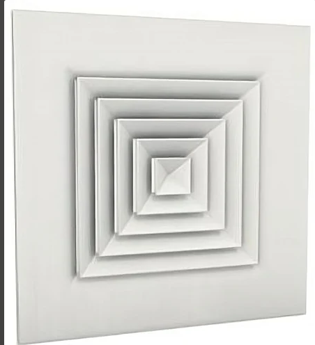 Ceiling Air Diffuser, Size : Neck Size - 150 X 150, 225 X 225, 300 X ...