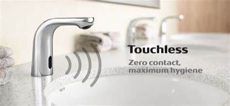 Silver Polished Touchless Sensor Tap, for Hotel, Household, Feature ...