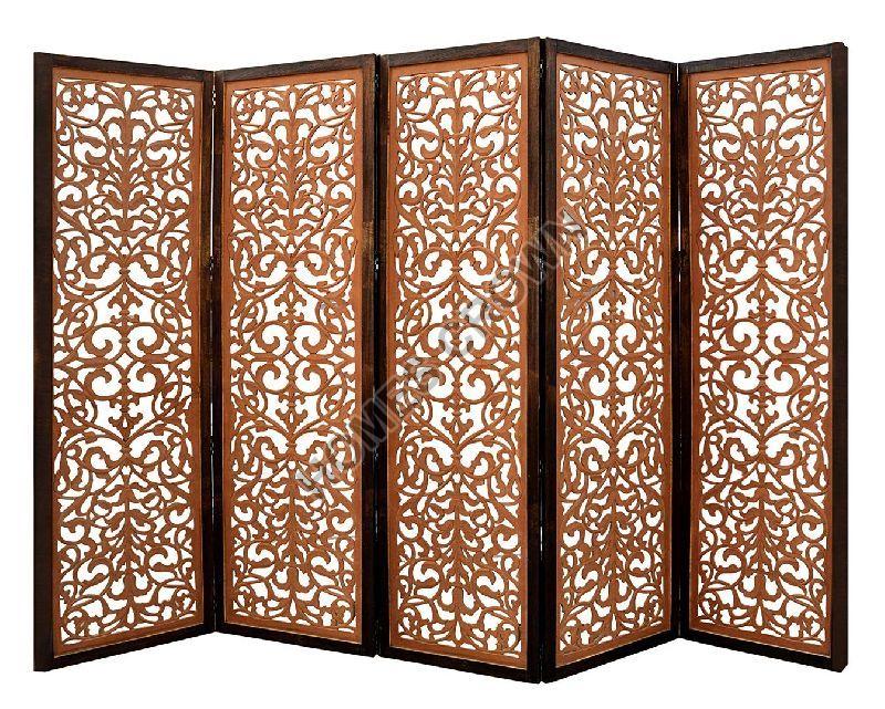 Rectangular wooden partition screens with 5 panel, for Home, Style ...